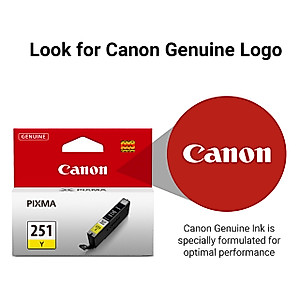 Canon CLI-251 Yellow Compatible to iP7220,iP8720,iX6820,MG5420,MG5520/MG6420,MG5620/MG6620,MG6320,MG7120,MG7520,MX922/MX722 Printers