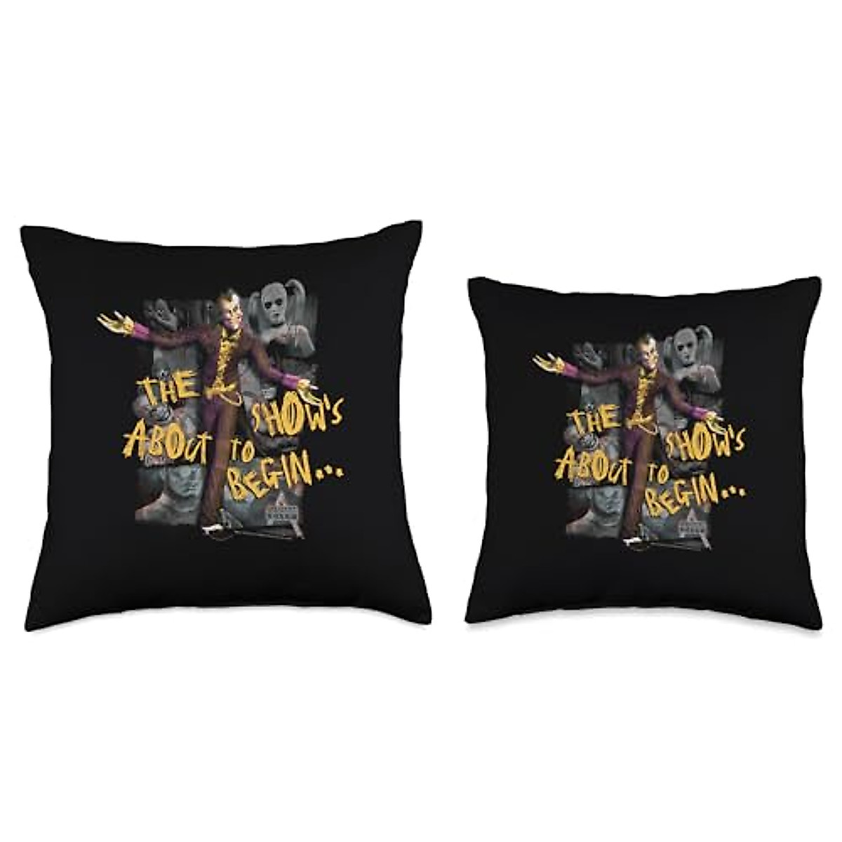 Batman Arkham City The Joker About to Begin Throw Pillow, 16x16, Multicolor