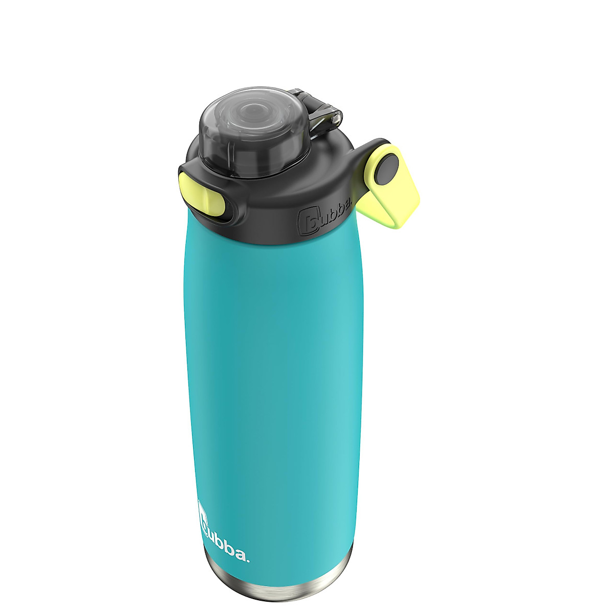 Bubba Radiant Stainless Steel Push-Button Chug Lid, 24oz. Water Bottle, Medium, Rubberized Scuba