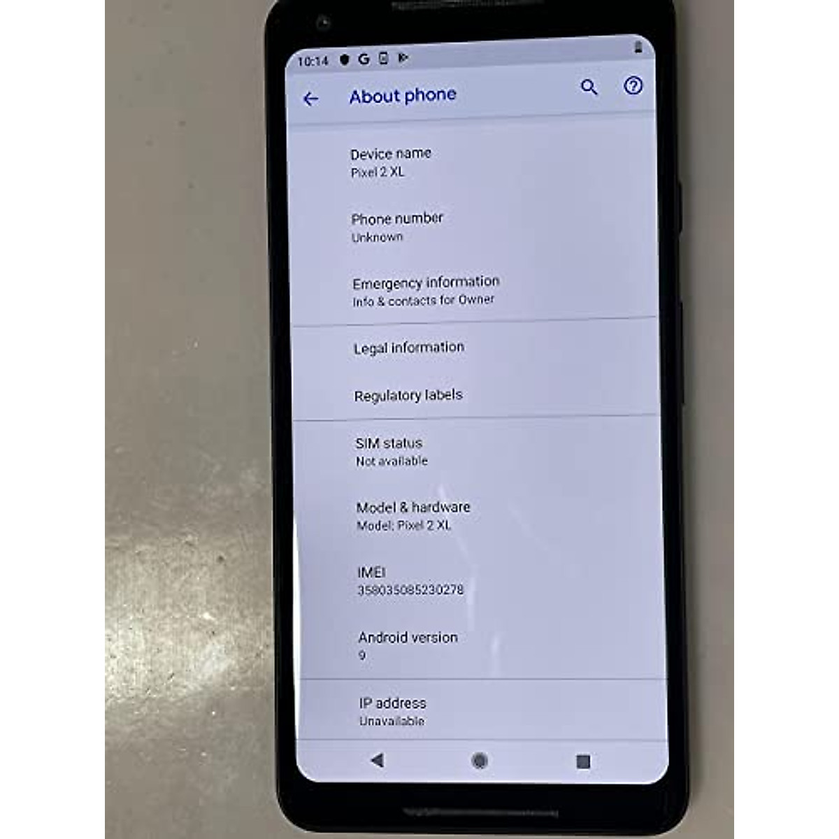 Google Pixel 2 XL 128GB - 4G LTE GSM Factory Unlocked, Google Edition - International Model - Black