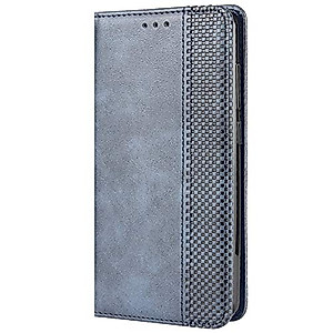 HualuBro Xiaomi Redmi Note 9 Case, Retro PU Leather Full Body Shockproof Wallet Flip Case Cover with Card Slot Holder and Magnetic Closure for Xiaomi Redmi Note 9 Phone Case (Blue)