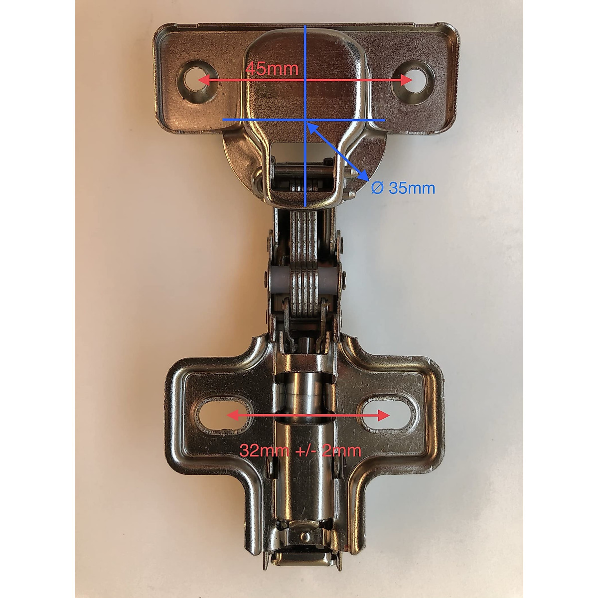 NELI Set of Hinges (New) with Soft Close for Besta (NELI 6er-Set)