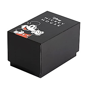 Disney Mickey Mouse Adult Classic Cardiff Articulating Hands Analog Quartz Leather Strap Watch