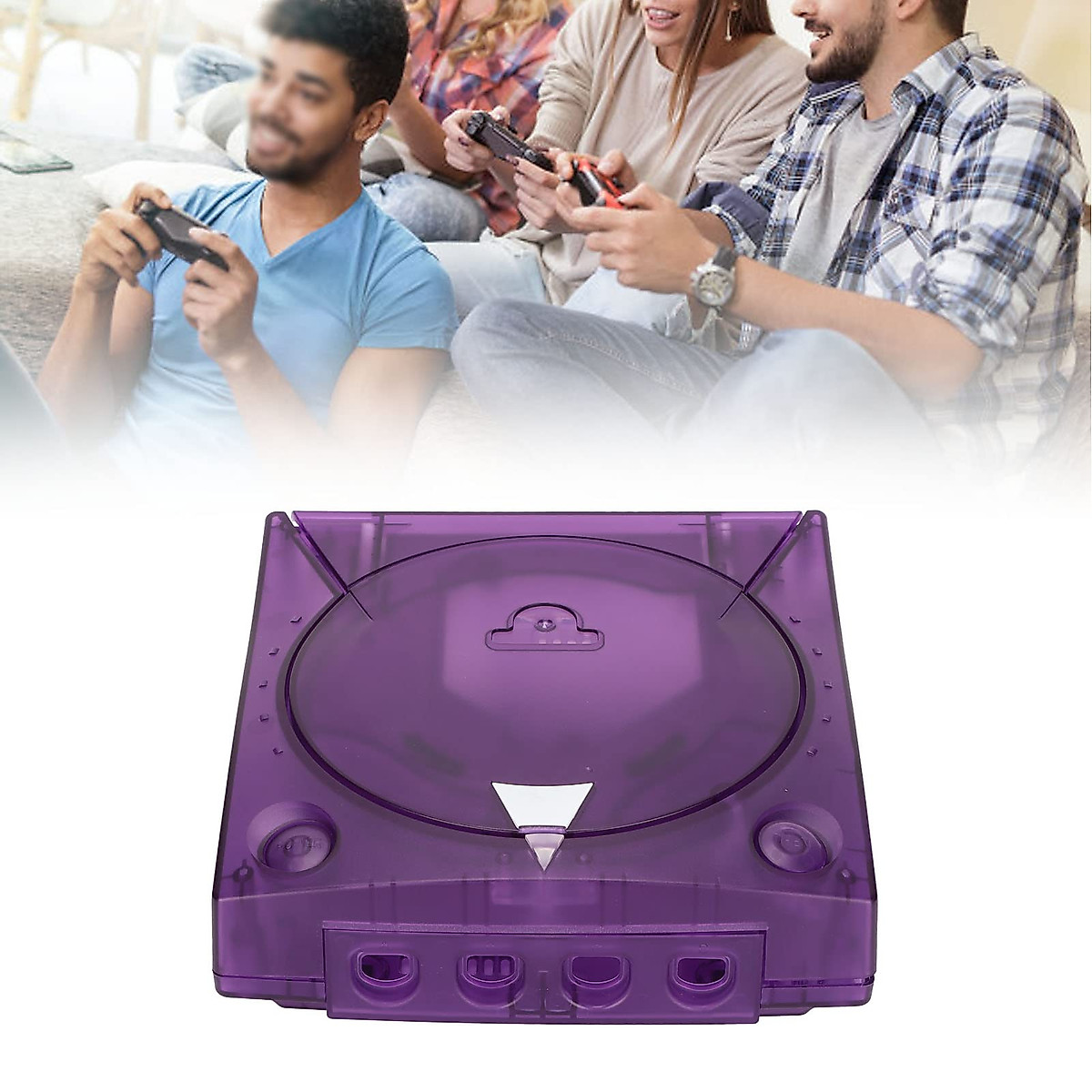 Plastic Shell, Transparent Purple Scratchproof Translucent Case for SEGA Dreamcast DC