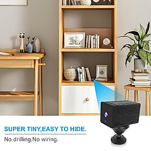 4K Wireless Wifi Camera,Upgrade 4K,1800mAh Battery Powered,WiFi Wireless Nanny Cam Home Security Camera Tiny Office Secret Surveillance Cam with 100 Days Standby AI Human Detection Auto Night Vision