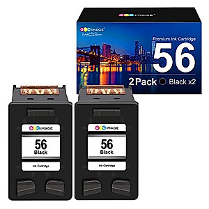 GPC Image Remanufactured Ink Cartridge Replacement for HP 56 C6656AN to use with Deskjet 5550 5650 5150 5850 Photosmart 7350 7260 7450 7150 7550 4215