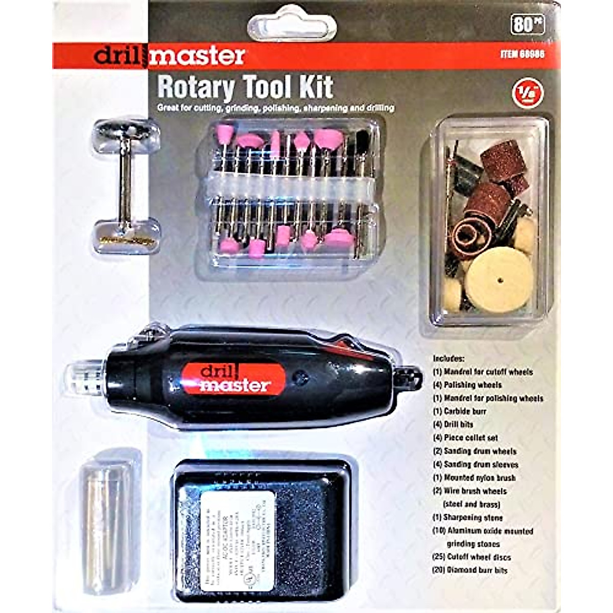 Drill Master Rotary Tool Kit - 80 Pc
