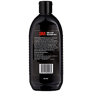 3M One Step Cleaner Wax, 39006, 16 oz , White