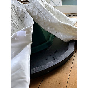 Polar Whale Christmas Tree Mat Premium Heavy Duty Floor Protector Tray Waterproof Scratch Protection Indoor Outdoor Washable Large