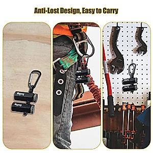 Magoog Tall Stair Gauges, Magoog Framing Square Stops with Holder and Rafter, Anti-Lost Non-Slip Framing Square Stops, Stair Gauge Knobs for Circular Saw, Black