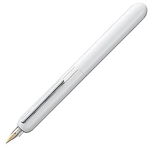 Lamy Dialog Fine Nib Fountain Pen Model 1228088 pianowhite 3 Pt, White/Silver/Gold