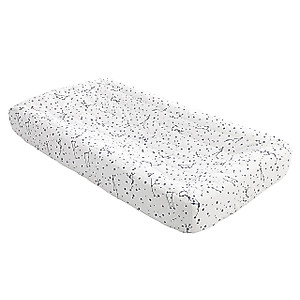 Ivanka Trump Stargazer Collection: Contoured Diaper Pad Cover for Diaper Changer - Galaxy Star Pattern in White and Blue