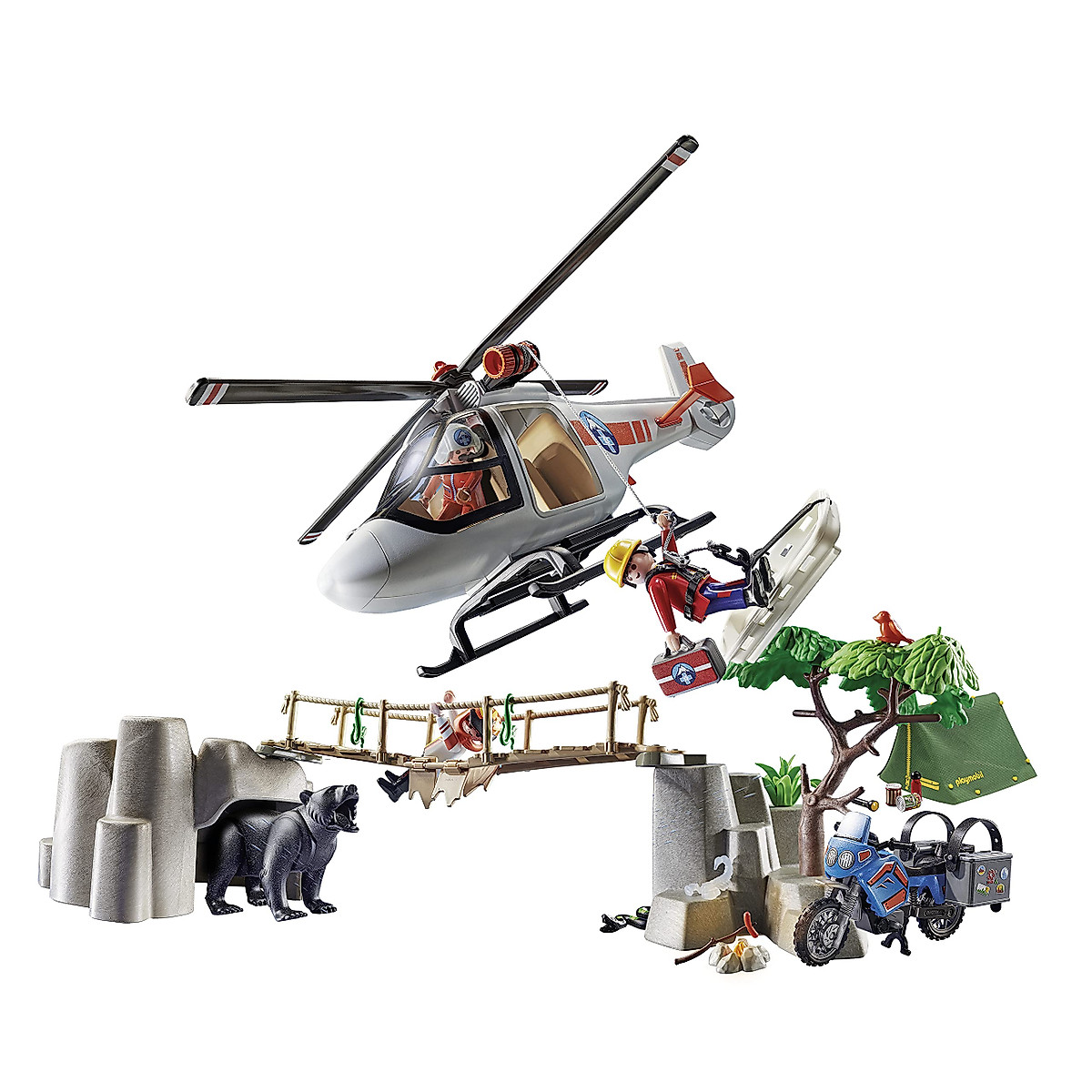 Playmobil Canyon Copter Rescue