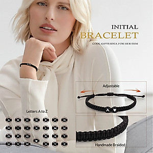 Btysun Mothers Day Gifts for Wife, Graduation Gifts Bracelets for Women Initial Gifts for Her Cuff Bracelets for Teen Graduation Letter C Anniversary Friend Gifts Jewelry