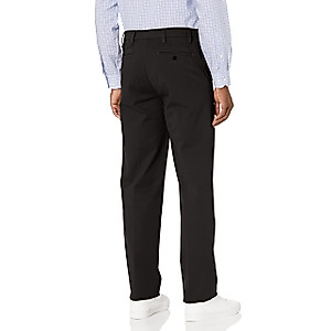 Dockers Men's Classic Fit Workday Khaki Smart 360 Flex Pants (Standard and Big & Tall), Black, 38W x 30L