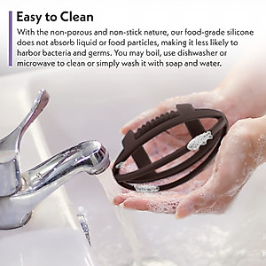 elbebe Silicone Football Baby Teether Toy -Teething Toys for Babies 0-6 months, BPA-free Baby Teething Toys, Chewable Baby Teethers 0-6 months, Baby Chew Toys for Teething Baby Relief -Chocolate Brown