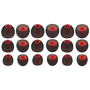Zotech 9 Pairs (18pcs) Replacement Earbud Tips for TOZO Headphones - Small, Medium and Large