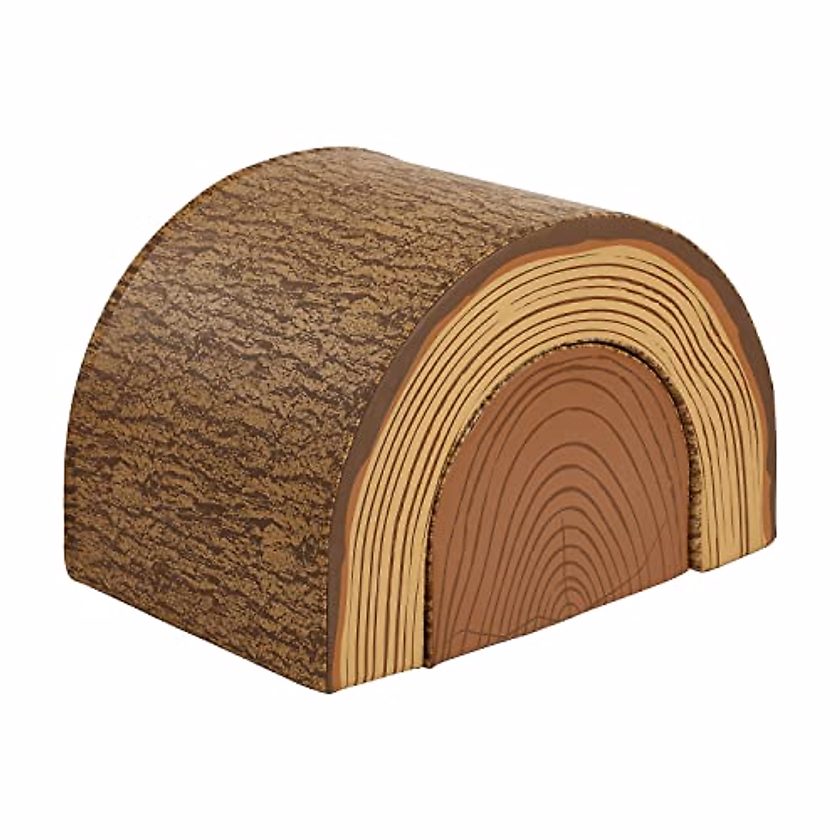 ECR4Kids SoftZone Tree Tunnel and Climber, Toddler Playset, Chocolate, 2-Piece