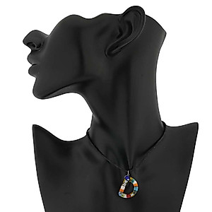 GlassOfVenice Murano Glass Alphabet Initial Pendant - Letter D