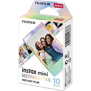 Fujifilm Instax Mini Rainbow Film - 10 Exposures & Instax Mini Blue Marble Film - 10 Exposures & Instax Mini Mermaid Tail Film - 10 Exposures