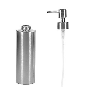 Stainless Steel Soap Dispenser Liquid Soap Box, 350ml Soap Dispenser Kitchen Sink Faucet Bathroom Shampoo Box Soap Container
