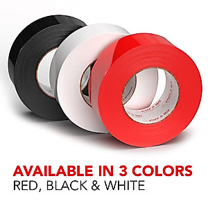 Stuck-O-Tape - Multi-Purpose Polyethylene Tape - Indoor/Outdoor Masking Surface Protection - Clean Release Low Residue UV Resistant - Single Roll, White, 2 inch x 60yd