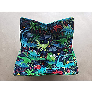 Dinosaur Microwave Bowl Cozy Dino Reversible Microwaveable Potholder Paleontologist Bowl Buddy Children's Kitchen Linens Tyrannosaurus Rex Raptor Kid Gifts Under 10 Handmade Birthday