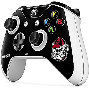 Skinit Decal Gaming Skin Compatible with Xbox One S Controller - Officially Licensed College Georgia Bulldogs Mascot Design