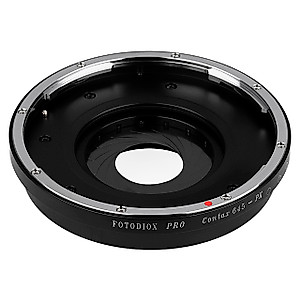 Fotodiox Pro Lens Mount Adapter with Built-in Aperture Control Iris, for Contax 645 lens to Pentax K-Mount (PK) DSLR Cameras