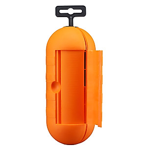 Masterplug SPTO-MS Splash-Proof Outdoor and Indoor Plug and Socket Cover, 21 x 8.5 cm, Orange