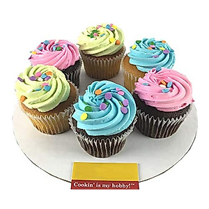 LEGLO Round Greaseproof Cake Boards – White Cake Circle Base, 6/8/10/12 inch, 5 of Each Size