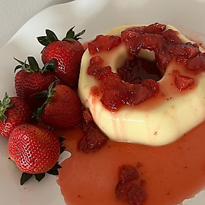 GTR SOURCE Oven Safe Large Plastic Bain-Marie baking containers - Pudding/Flan - Not Reusable - 500mL/ 16oz (Pack of 6)., Clear, pudim04