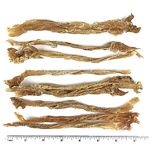 Peppy Pooch Turkey Tendons for Dogs – 8 oz Bag - All-Natural Dog Treat Chew Stick - Made in USA.