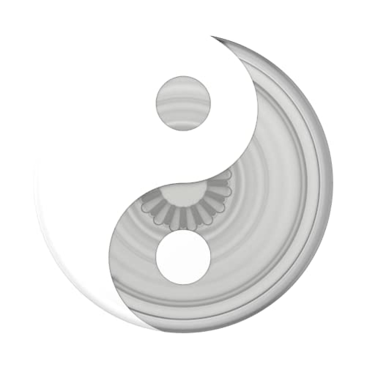 PopSockets Plant-Based Phone Grip with Expanding Kickstand, Eco-Friendly PopSockets for Phone -Translucent Yin and Yang