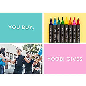 Yoobi White Unicorn Ballpoint 2-Pack Pens | Set of 2 | Fun, Trendy Writing for School, Desk, Work | Black Ink | 0.8mm Medium Tip (YOOB3192249)