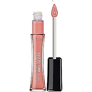 L’Oréal Paris Makeup Infallible 8 Hour Hydrating Lip Gloss, Shell Pink, 0.21 Fl Oz