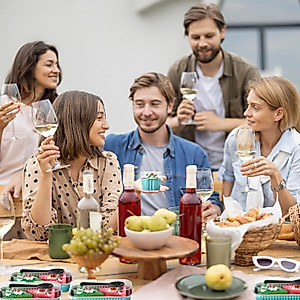 Tanlade 100 Pack Mini Loaf Pans with Lids 6.8 Oz Aluminum Foil Disposable Baking Pans Rectangle Cake Pans Muffin Tins Brownie Pan with Spoons for Cupcake Dessert Loaf Ramekin, Blue