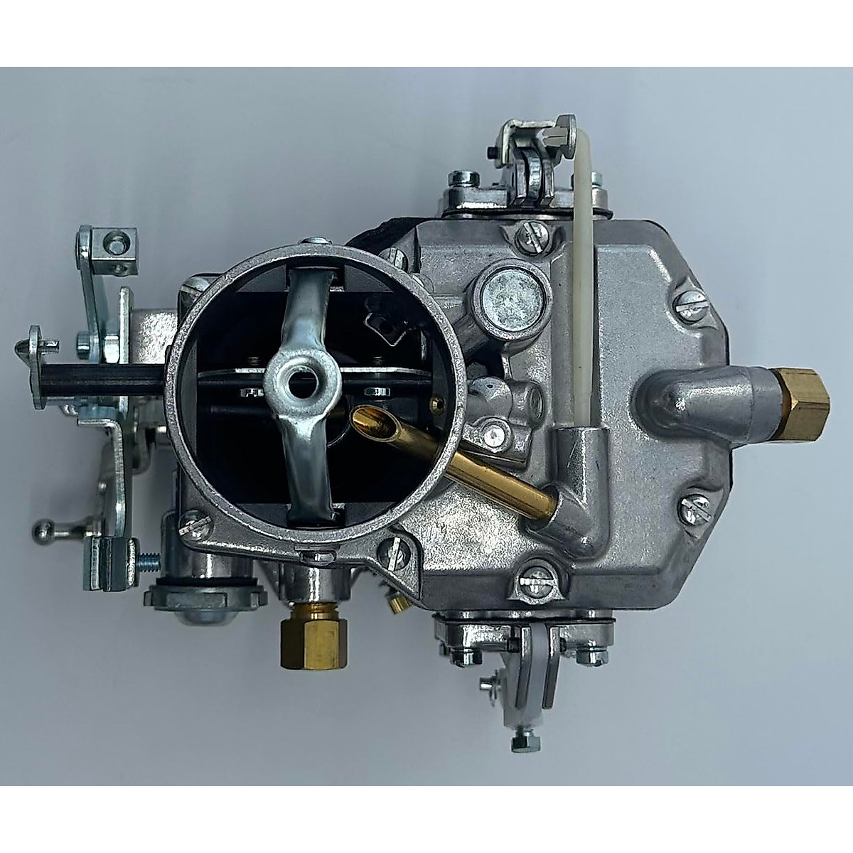 Autolite 1100 Carburetor Manual Choke For 1963-1968 Ford Mustang Falcon Mercury 170&200ci Inline 6 Cylinder automatic transmission 1963 64 F100 Trucks V6 223" & 262".passenger side mount choke cable