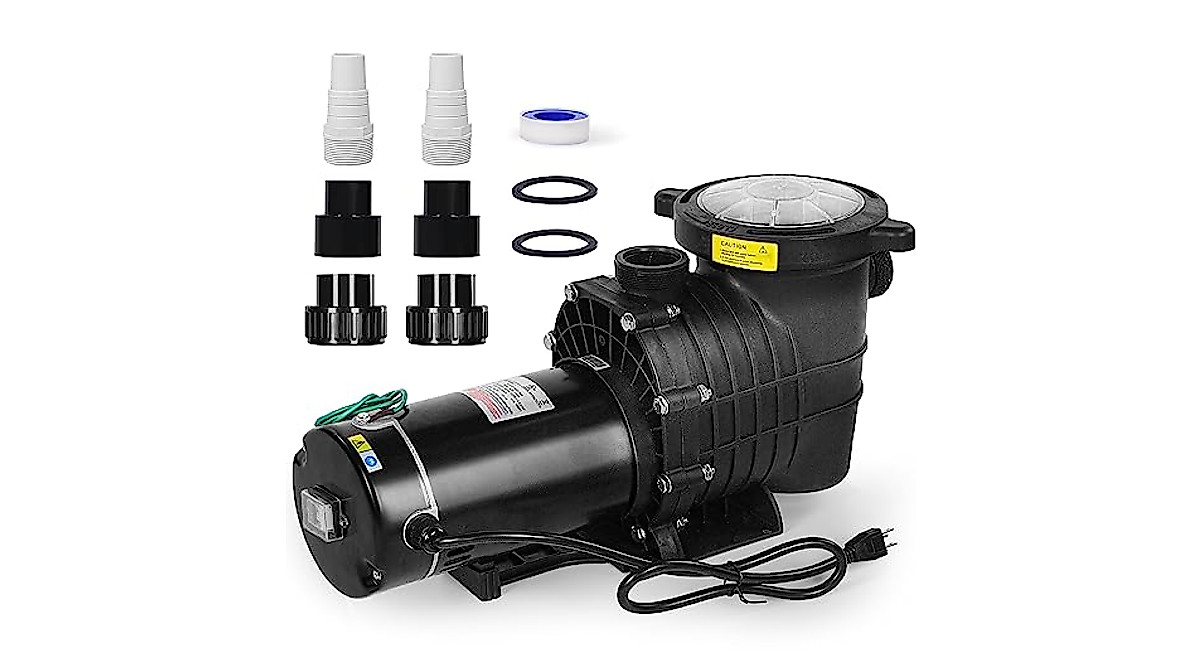 2HP Inground Pool Pump - 6825GPH Dual Voltage Efficiency