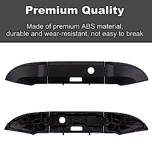 IKPEK RB LB Bumpers Shoulder Trigger Buttons Top Middle Bracket Controller Replacement for Xbox Series X & S (Black + White)