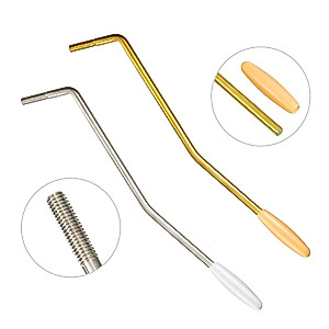 Patelai 4 Pieces 6 mm Whammy Bar for Electric Guitar Thread Tremolo Arm Metal Single Tremolo Guitar Whammy Bar Compatible with Stratocaster Electric Guitar Replacement, 3 Colors