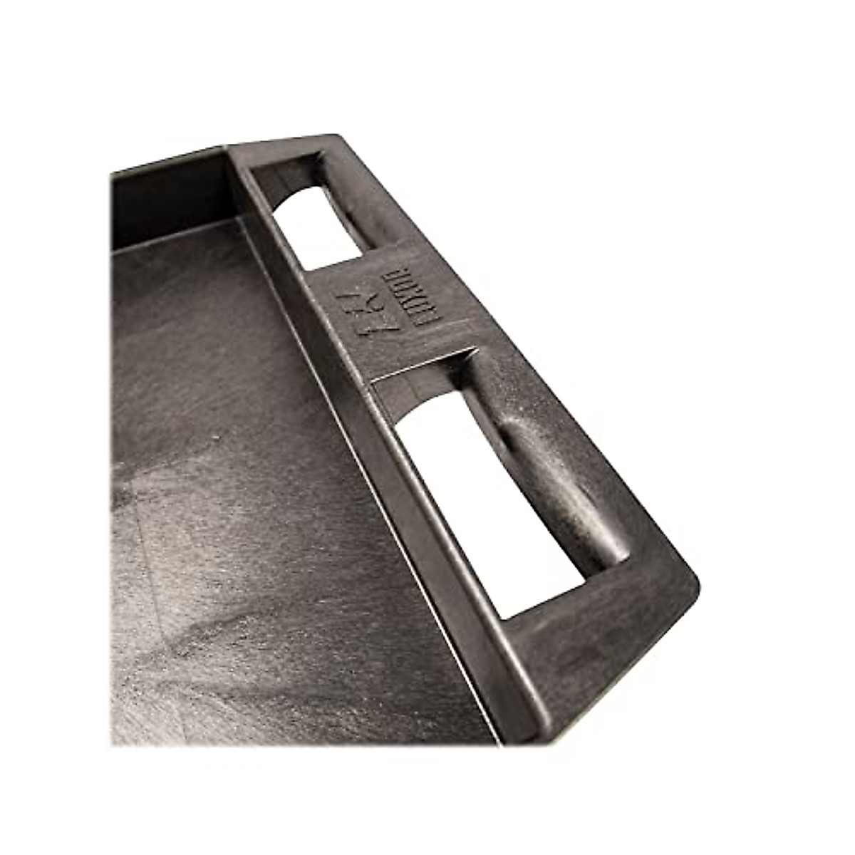 LUXOR SEC11-B 24" x 18" Plastic Utility Tub Cart - Two Shelf-Black