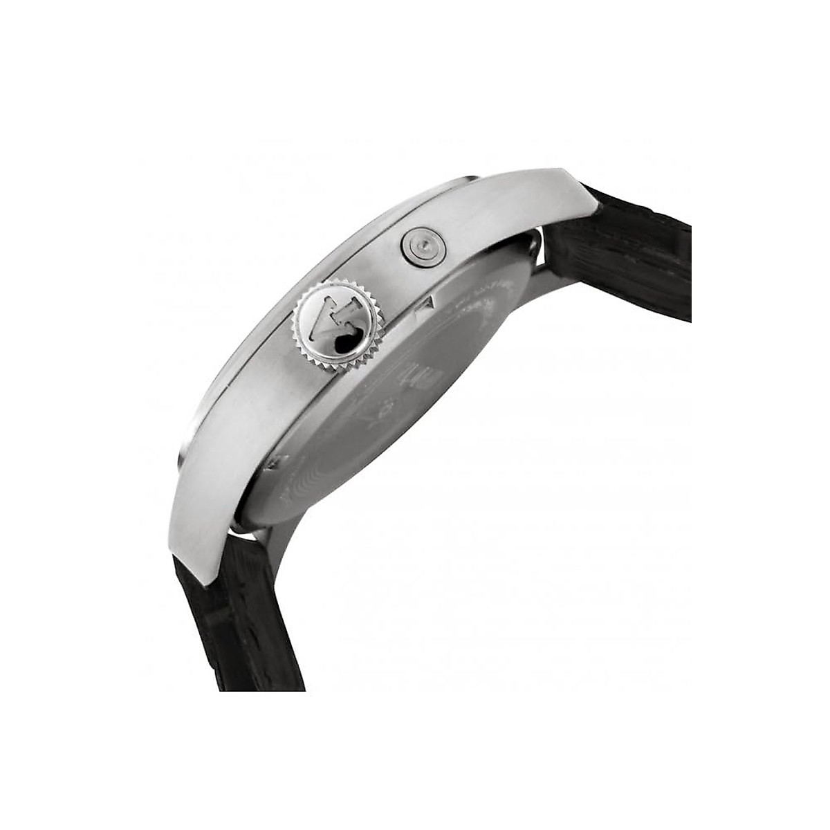 Invicta Men's 0764 I-Force Stainless Steel Watch with Black Leather Band