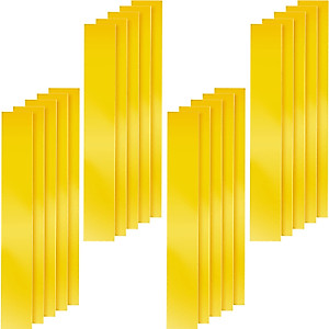 20 Pcs Zero Gap Woodworking Tape Miter Saw Tape for More Accurate Cuts on Miter Saw Table Saw PVC Self Adhesive Strips for Positioning Wood Cutting, 2 x 14 Inch, Yellow