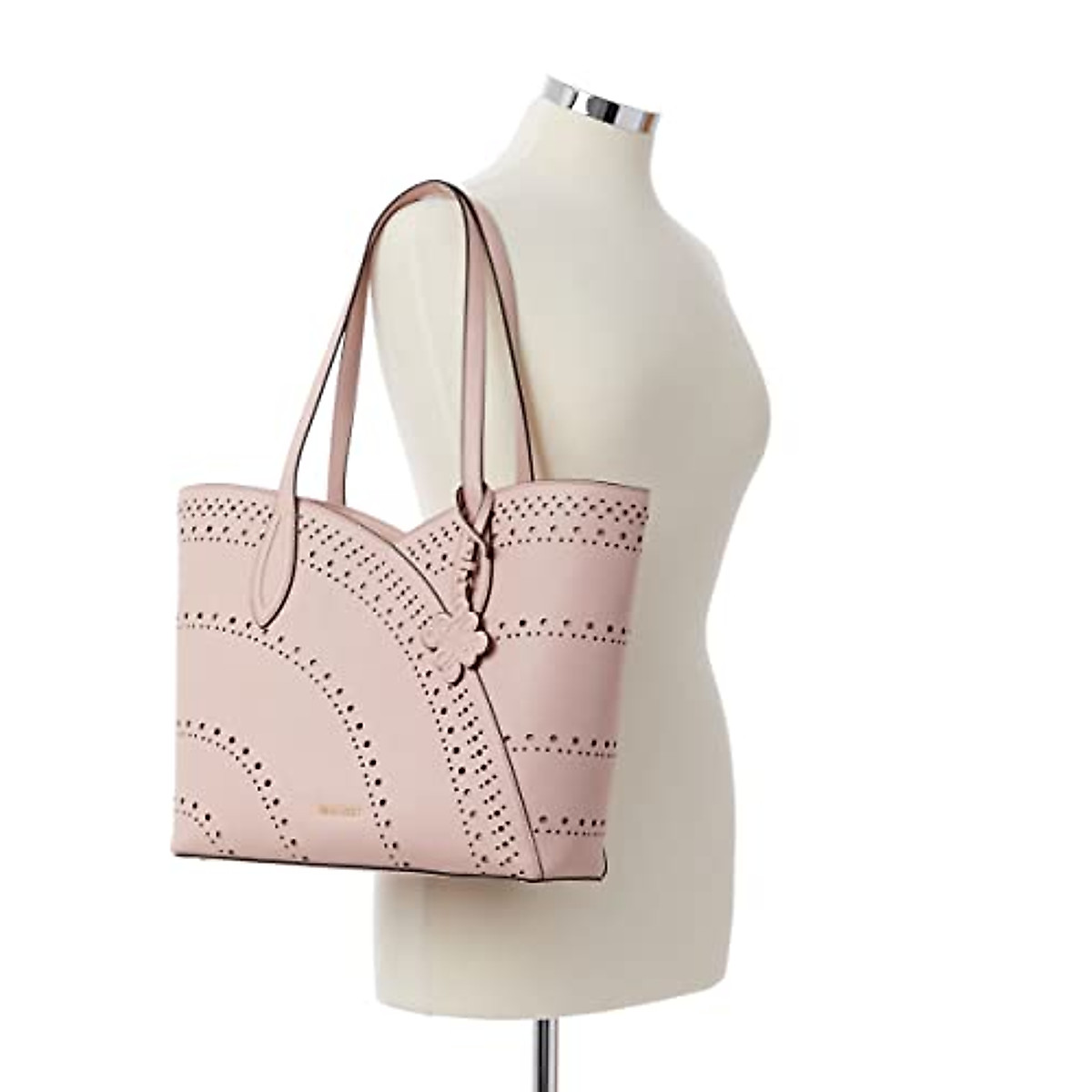 NINE WEST Cheyenne Jet Set Tote, Pastel Pink