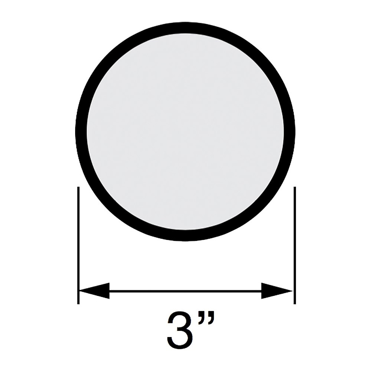 INCOM Manufacturing: Workplace Marker 3" Circle, Red (Pack of 25)