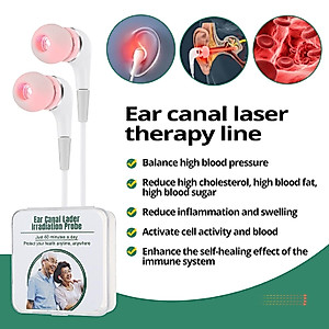 Luhak Infrapeace Red Light Earplugs,Infrapeace Red Light Earplugs, Sonopro Tinnitus Ear Earplug, Acupeace Tinnitus Relief Device,Stop Ear Ringing (1 Pc)