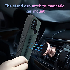 Compatible with OnePlus Nord N10 5G Mobile Cover with Magnetic Kickstand Vertical Stand Holder Thin Slim TPU Full Body Cell Phone Cover for One Plus N 10 G5 1 Plus 10N 1plus One+ 1+ N105G Women Green