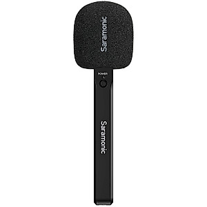 Saramonic Handheld Transmitter Holder for Blink 500 Pro TX Transmitters with Foam Windscreen and Built-in 1100mAh Battery/Charger (Blink 500 Pro HM)