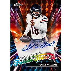 2024 Topps Chrome Football 7-Pack Trading Card Blaster Box (1 Prism Refractor Per Box)